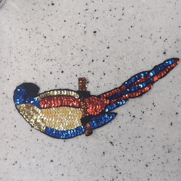 Accessories | Vintage Sequin Parrot Applique | Poshmark